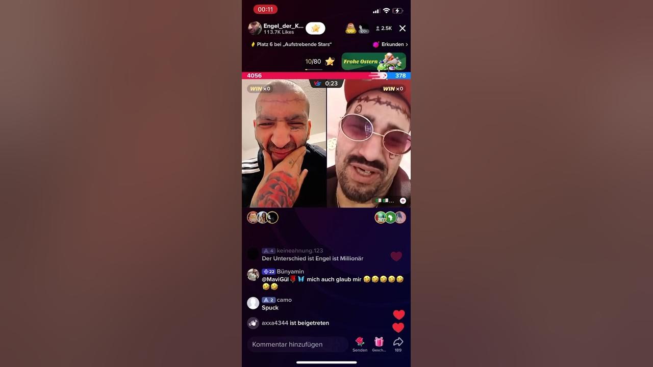 Engelsgesicht live mit FakeEngelsgesicht😂 - kein Fitna kein Barello - YouTube
