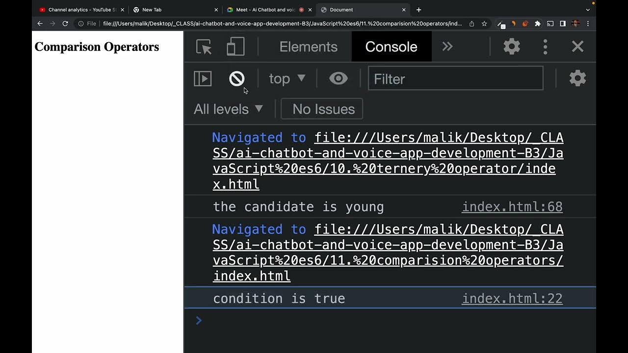 14. es6 Comparison operators - YouTube