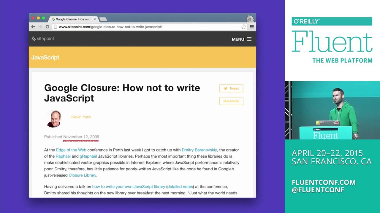 Re-evaluating Front-end Performance Best Practices (Fluent 2015) - YouTube