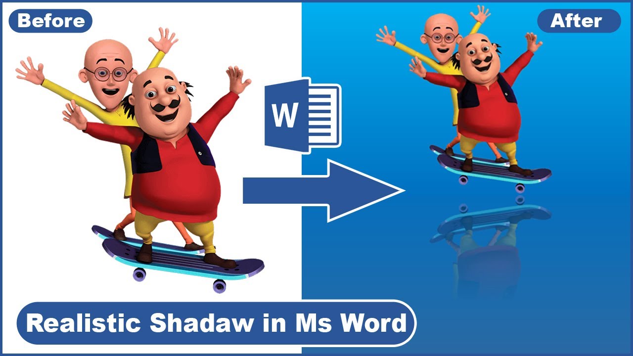 How To Create Realistic Picture Shadow In Microsoft Office Word Hindi ...