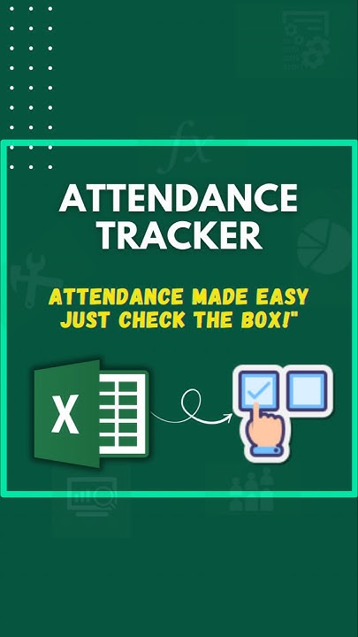 Excel Made Easy: Create a Dynamic Attendance Tracker Using Checkboxes #excel #checkboxes # ...