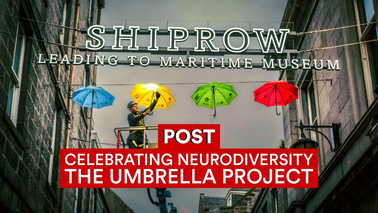 The Umbrella Project celebrating neurodiversity in Aberdeen - YouTube