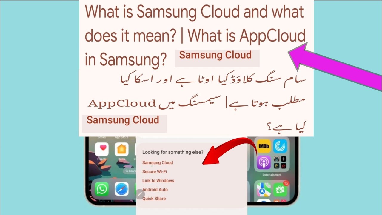 Samsung Cloud Kya Ota Hai Aur Uska Kya Matlab Hota Hai | What is AppCloud in Samsung? - YouTube