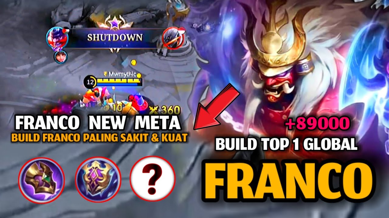 BUILD FRANCO TERSAKIT 2024 - BUILD TERKUAT FRANCO GAMEPLAY MOBILE ...