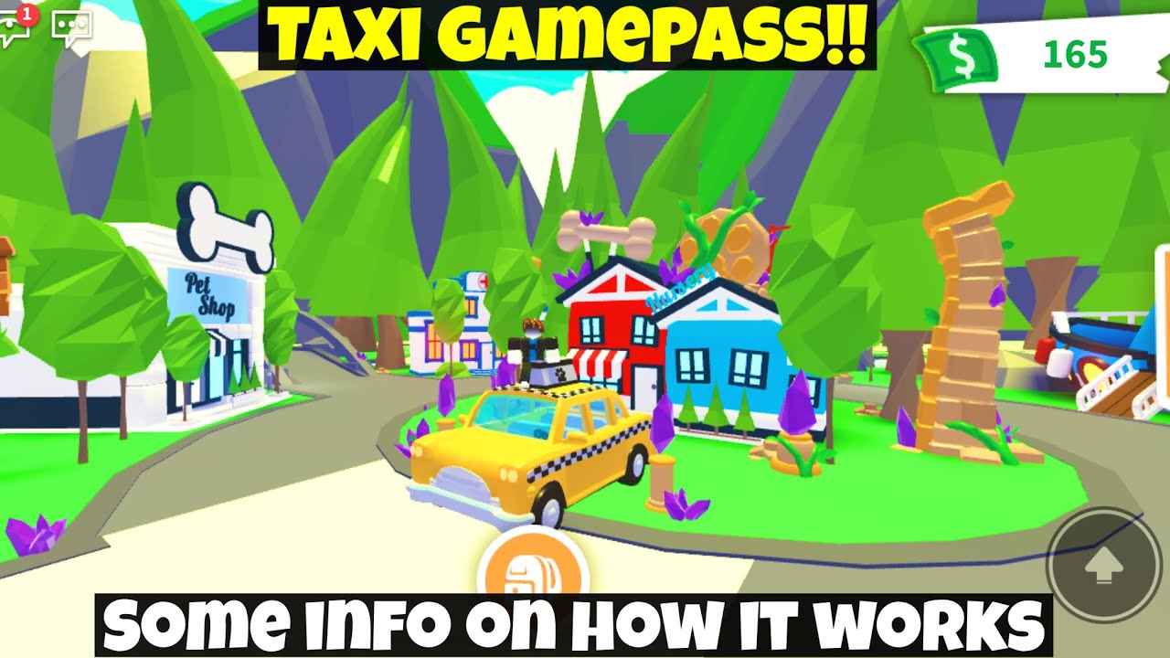 Taxi gamepass and some info on it | Roblox Adopt Me - YouTube