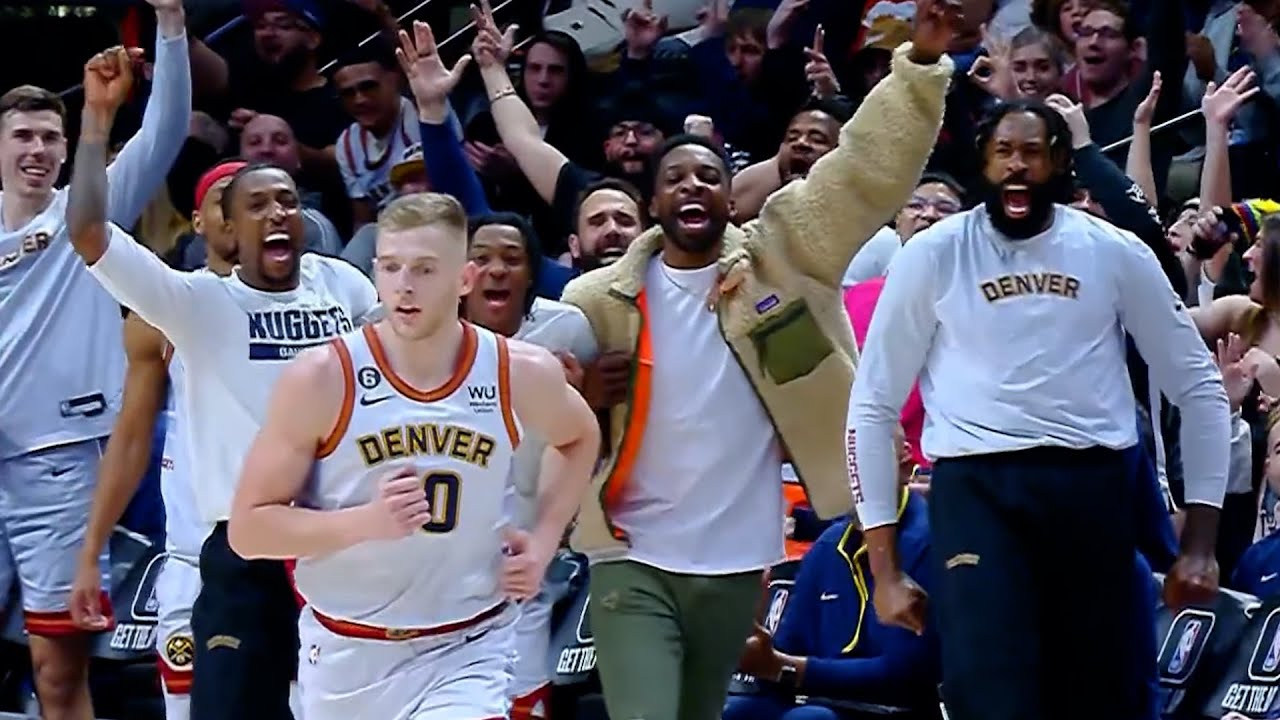 Jack White made the entire Nuggets bench so happy after hitting his ...