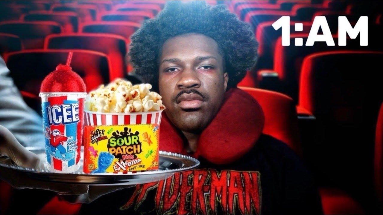 I Survived On Movie Theater Food For 50 Hours - YouTube