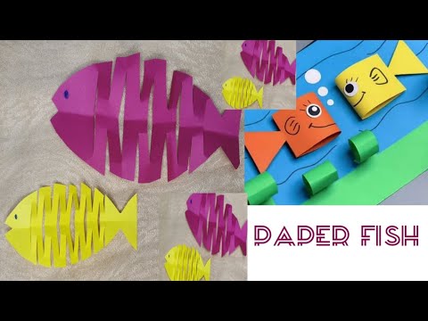 How to make paper fish / paper toy for kids/ toy fish /diy/Fairy's fun ...