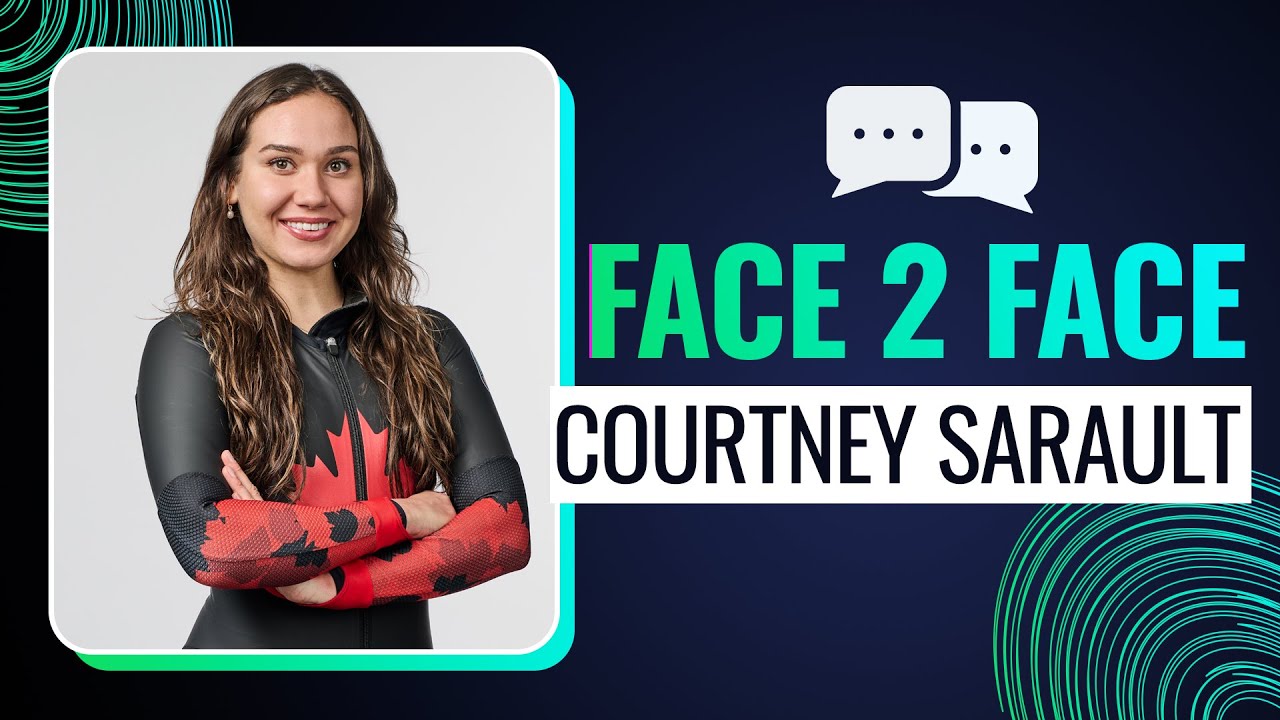 Face to Face: Courtney Sarault | #ShortTrackSkating - YouTube