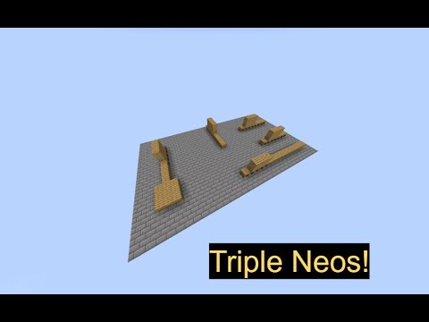 How to do the triple neo in Minecraft in different ways! - YouTube