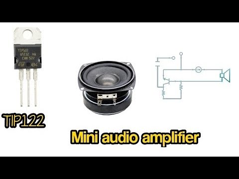 how to make simple audio amplifier with Tip122&Tip127 transistors ...