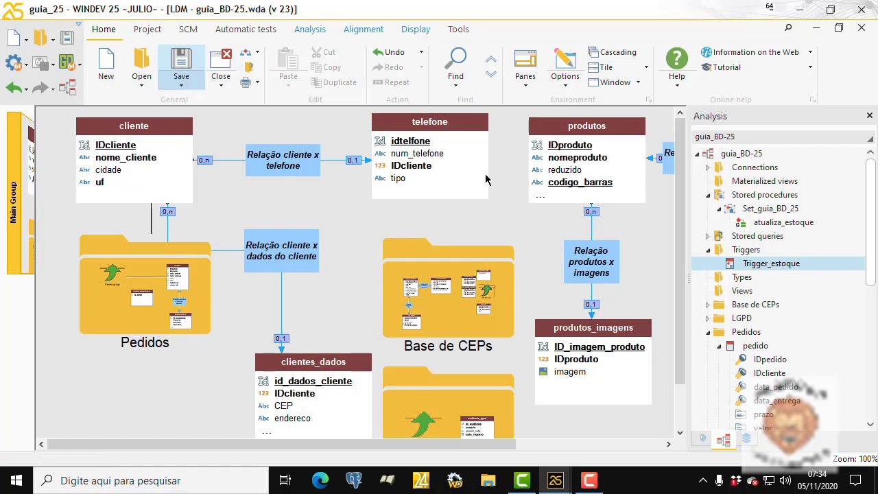 Guia Windev 25 - aula 268 - Uma trigger para atualizar o estoque. - YouTube