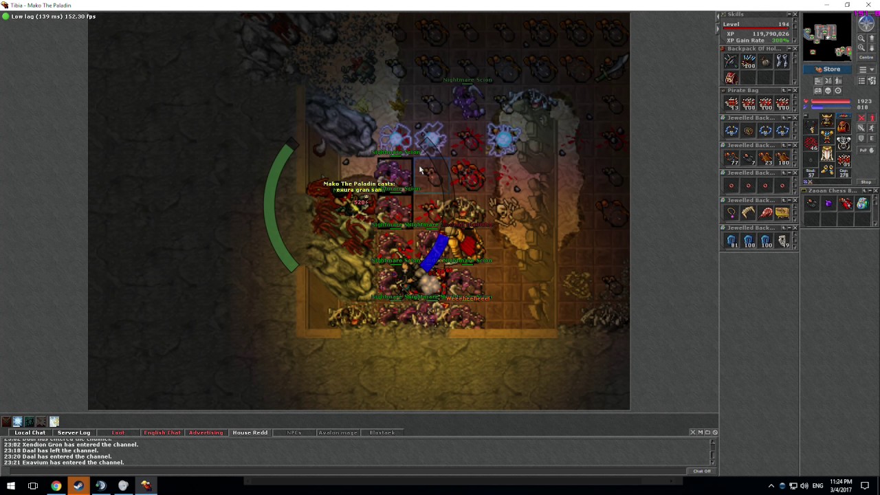 Tibia - Killing 175 botter - YouTube
