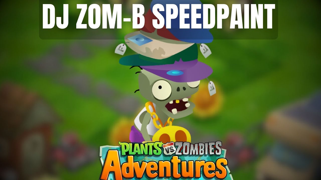 -Plants Vs. Zombies Adventures- DJ ZOM-B SPEEDPAINT/ -En Scratch- - YouTube