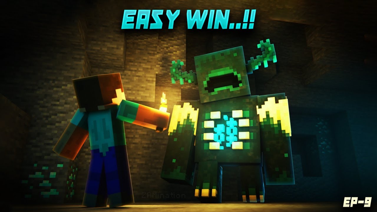 EASY WIN AGAINST WARDEN | Minecraft Survival #9 | #minecraft - YouTube