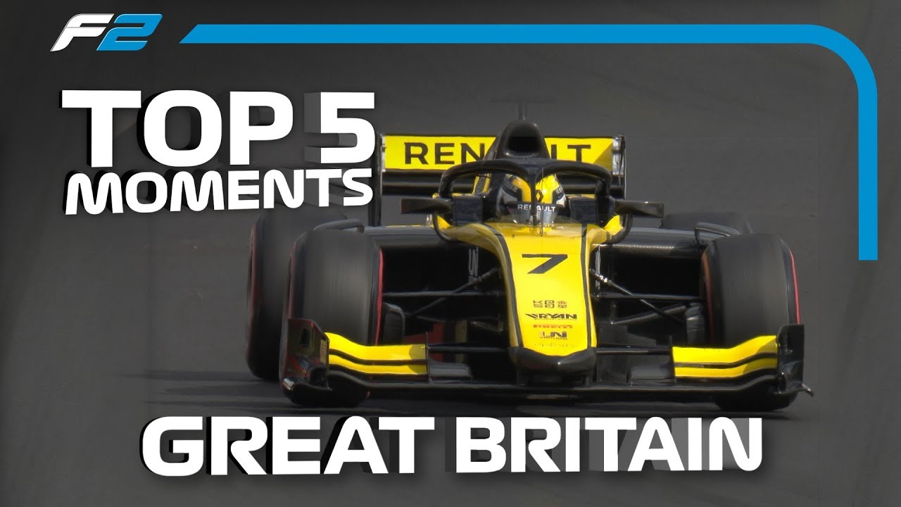 Top 5 Formula 2 Moments | 2019 British Grand Prix - YouTube