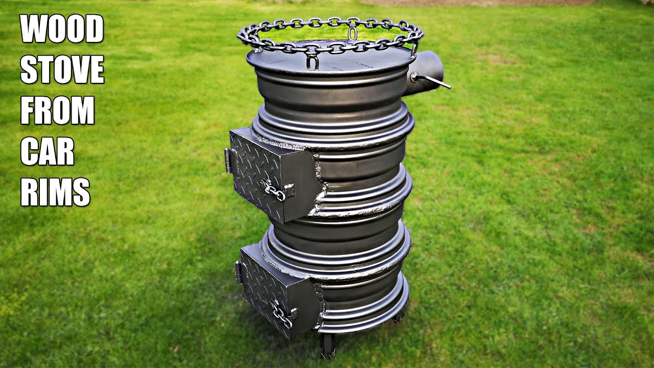 How I Built Cheapest Heater! Wood Burning Furnace. How to make wood ...