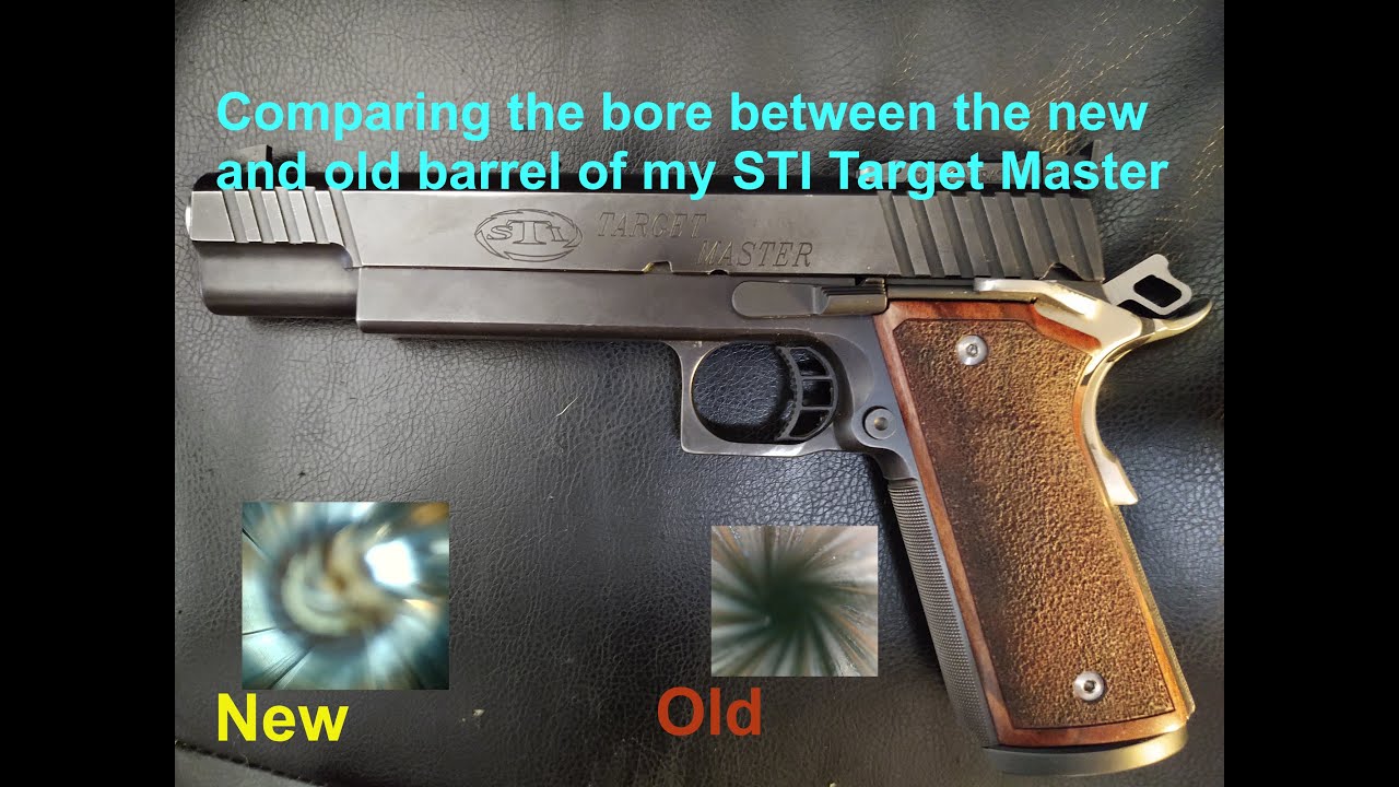 Rebarreled STI Target Master old & new bore comparison - YouTube