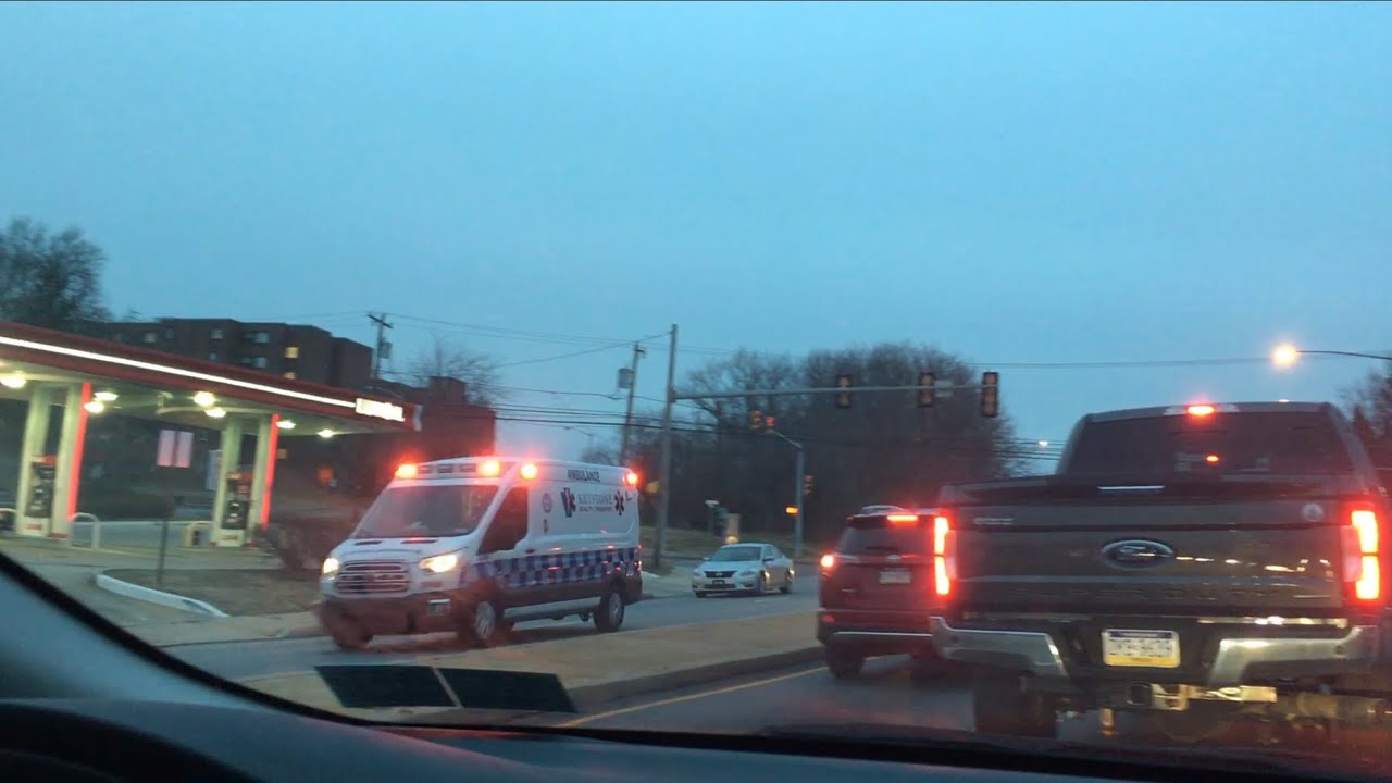 Keystone Quality Transport Ambulance 648 Responding 1-12-19 - YouTube