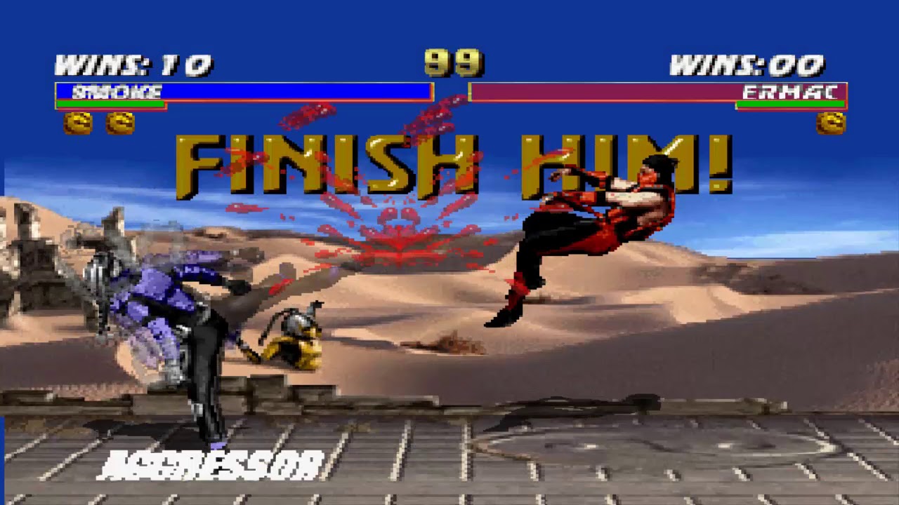 Mortal Kombat Trilogy: Smoke Fatality,Babality,Frendship,Animality ...