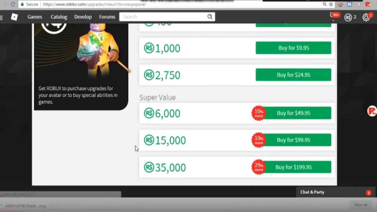 kid buys 1,000,000 robux with mom's credit card... (roblox) (NicsterV ...