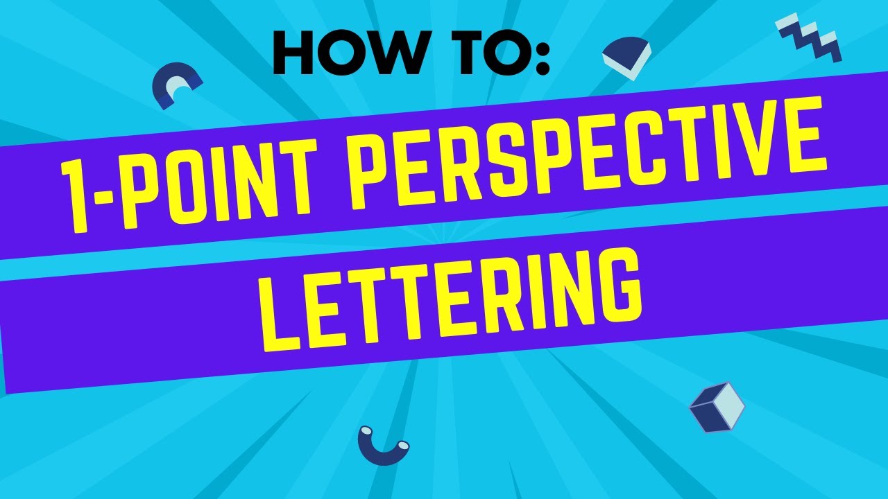 1 Point Perspective Letters - YouTube