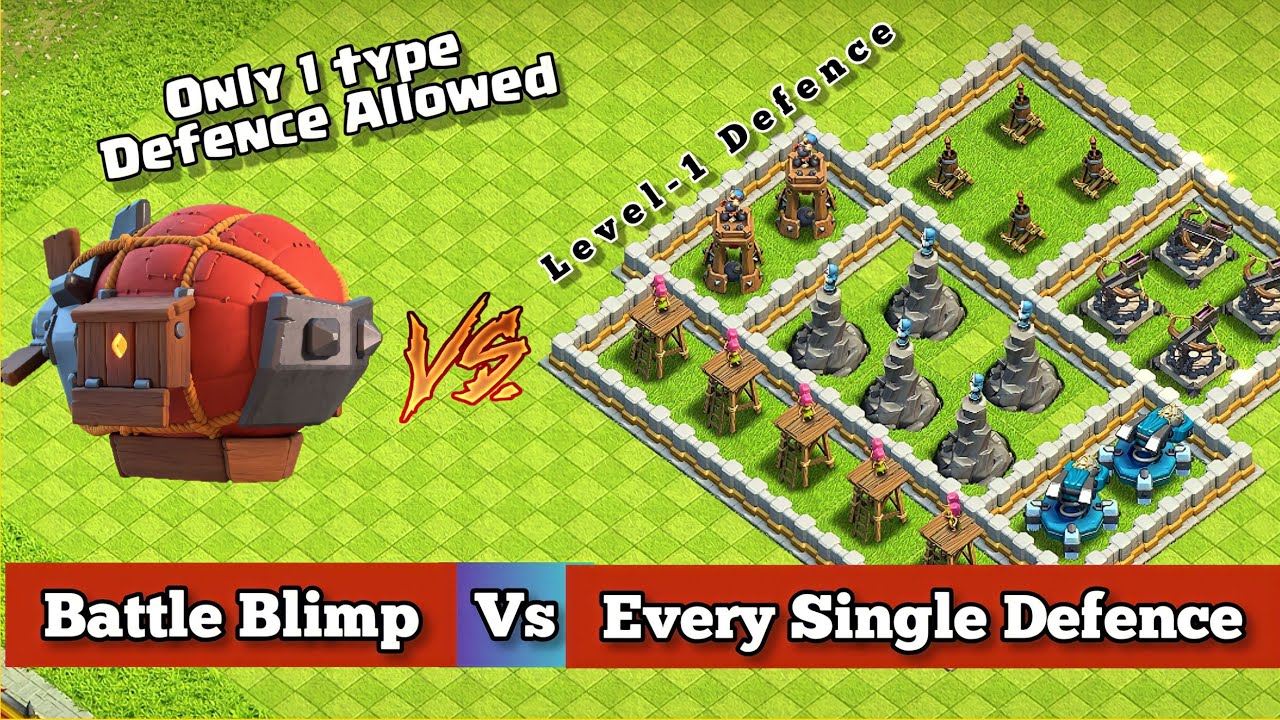 Battle Blimp : No Mercy to Defence. @ClashOfClans Clashood - YouTube