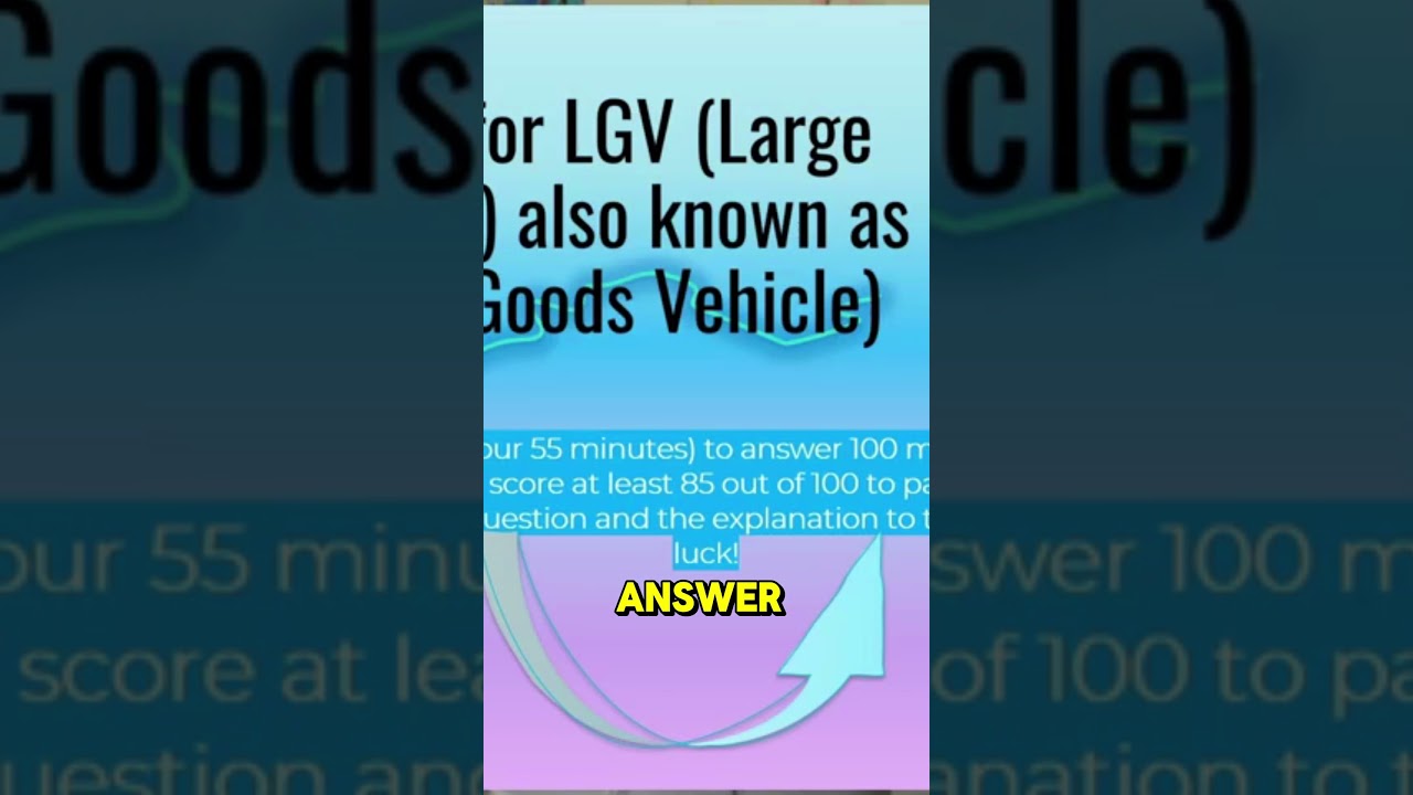 Large Goods Vehicle Theory Test