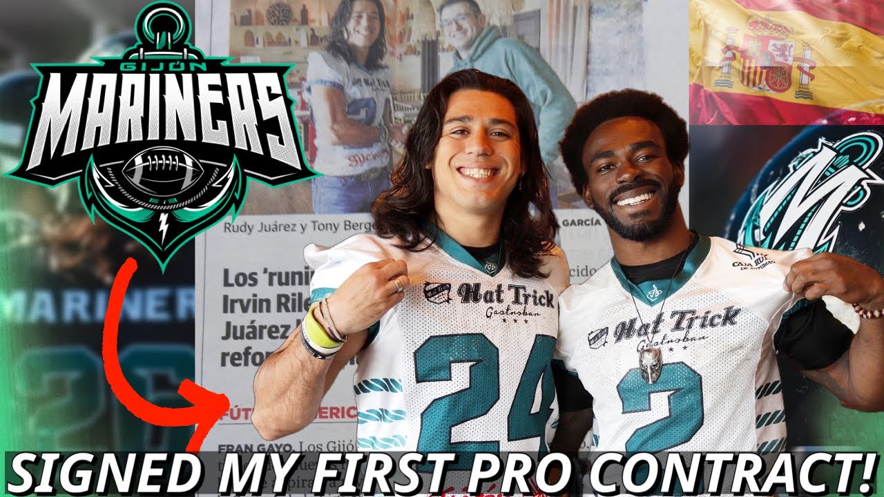 I SIGNED MY FIRST PRO FOOTBALL CONTRACT IN SPAIN! - YouTube