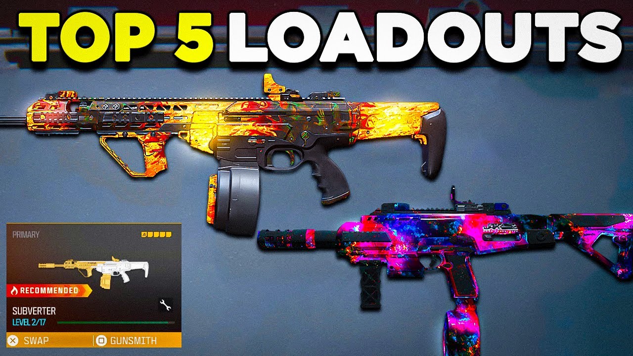 TOP 5 META LOADOUTS for REBIRTH ISLAND! (Warzone Best Class Setups ...