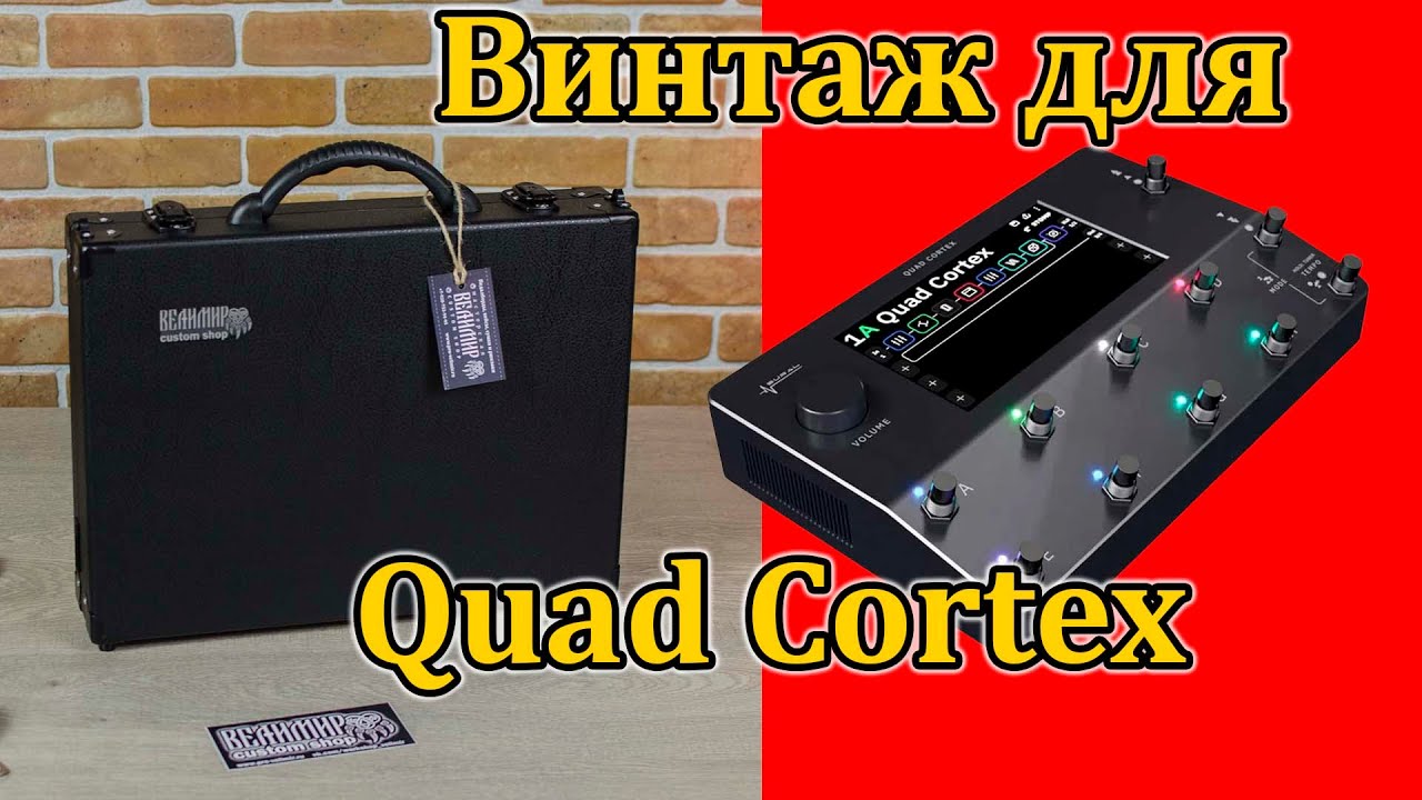 Винтажный кейс для Neural DSP Quad Cortex + педаль экспрессии. Case for Neural DSP Quad Cortex ...