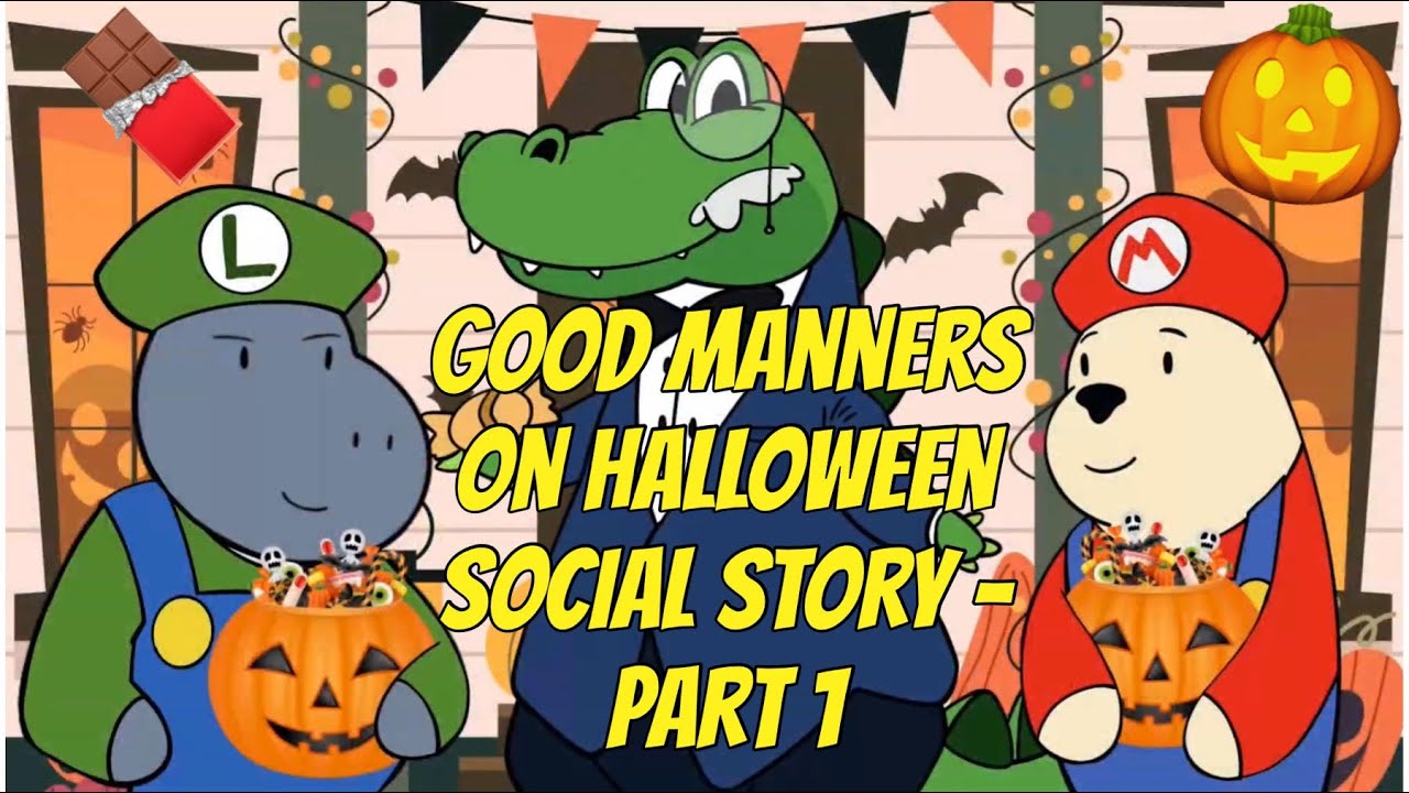 Social and Emotional Learning: Good Manners On Halloween Social Story ...