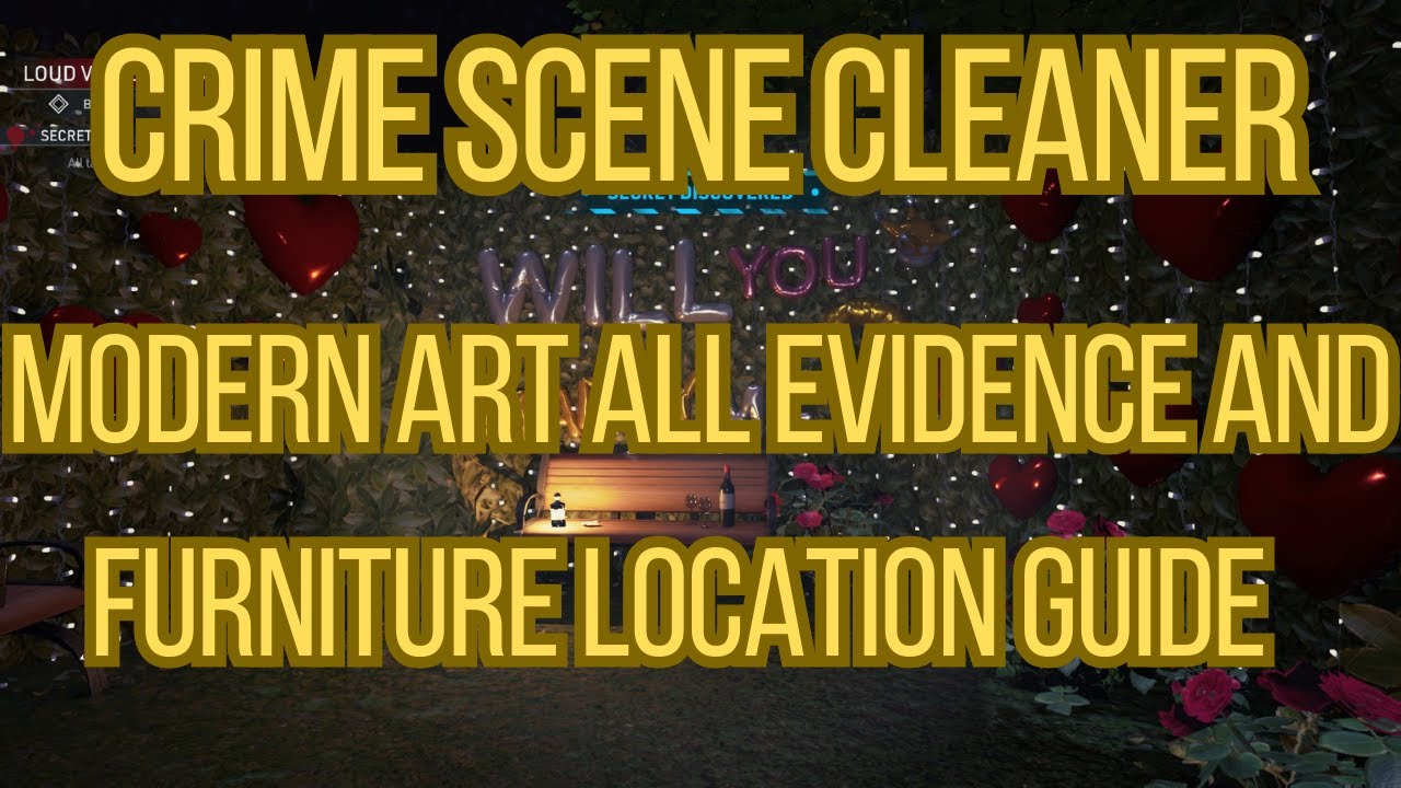 Crime Scene Cleaner Modern Art All Evidence And Furniture Location ...