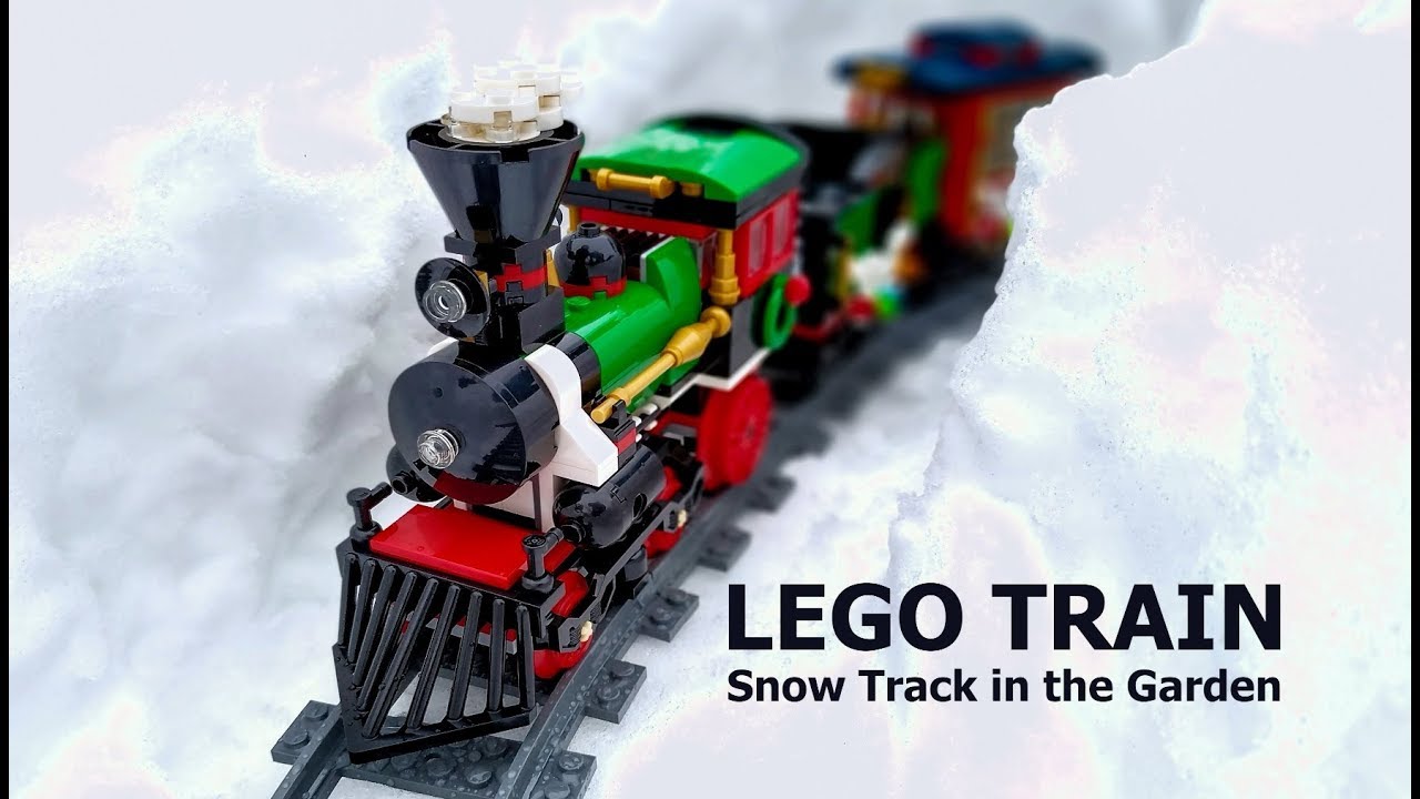 LEGO Holiday Train | Train driving in Snow during Winter | LEGO Winter ...