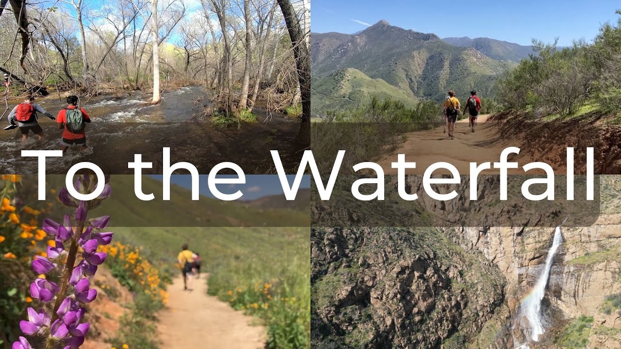 wade through the river and hike on to the waterfall! - YouTube