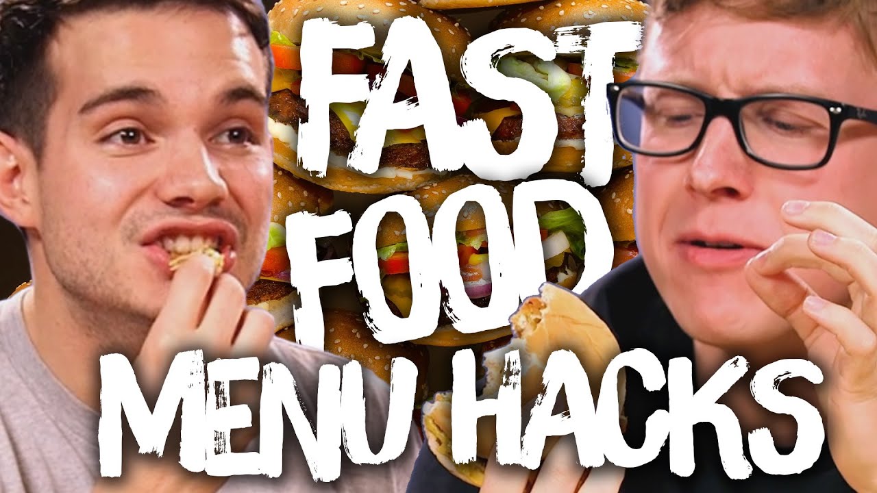 9 Secret Fast Food Menu Hacks w/ TYLER OAKLEY & KOREY KUHL (Cheat Day ...