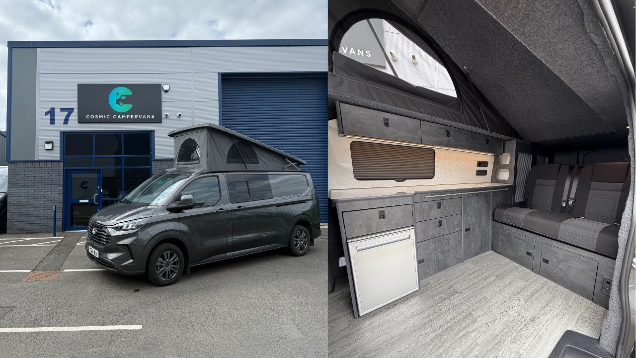 NEW FORD TRANSIT CUSTOM V710 POP TOP AND FULL CONVERSION! - YouTube
