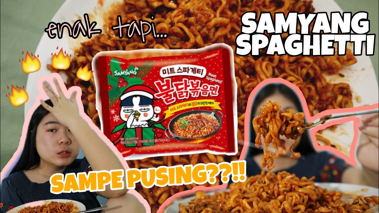 COBAIN SAMYANG SPAGHETTI JADI PUSING??!!! | SEBENARNYA ENAK SI CUMAN ...