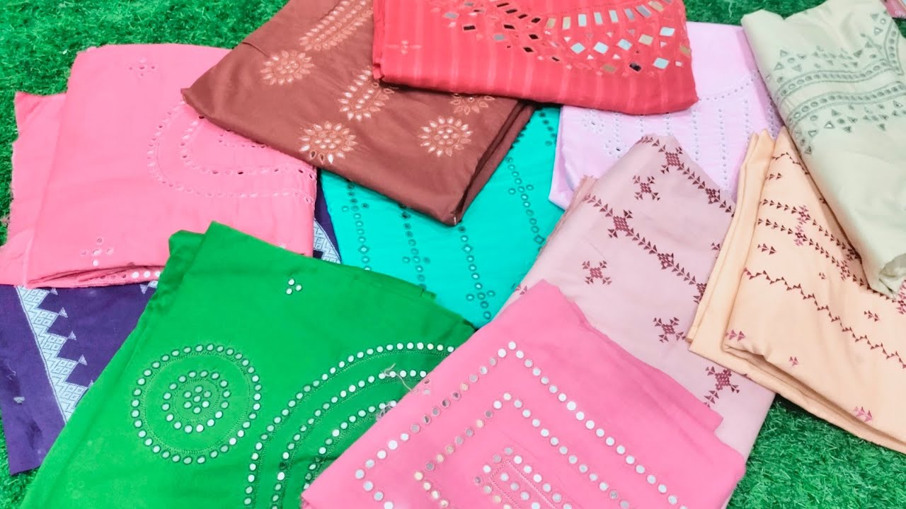 Beautiful | Hand Mirror work collection | Traditional karhai | Order ...