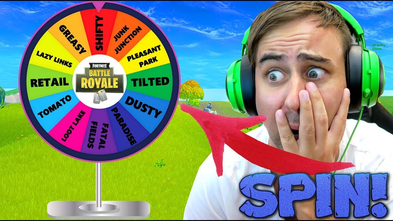 Using The WHEEL OF FORTUNE To WIN IN FORTNITE Battle Royale! - YouTube