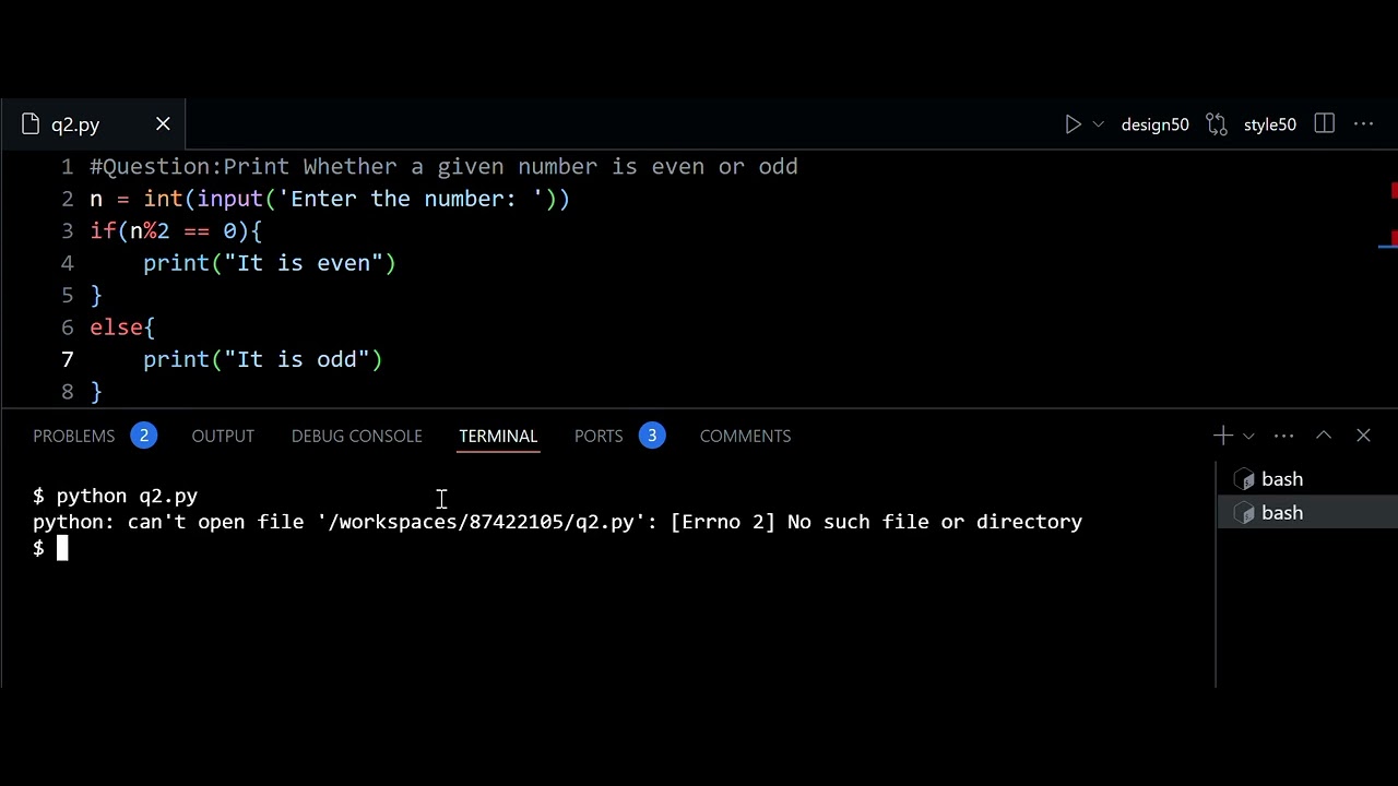 Even or odd in python - YouTube