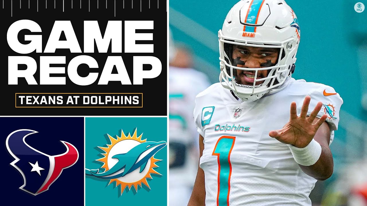 Dolphins BEAT Texans For 5th STRAIGHT Win [FULL GAME RECAP] I CBS ...