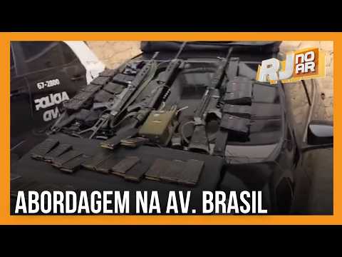 TRÊS BANDIDOS SÃO PRESOS COM ARMAMENTOS NA AVENIDA BRASIL