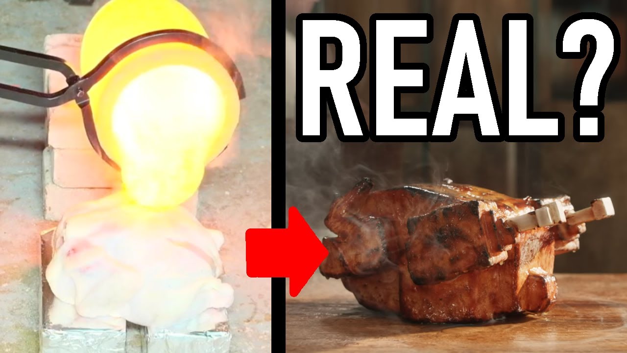 Making LAVA CHICKEN from the Minecraft Movie in REAL LIFE - YouTube