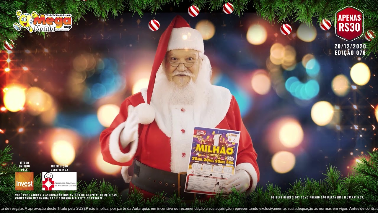 Megamania Cap :: 20/12/2020 :: Título de Capitalização :: Filantropia ...