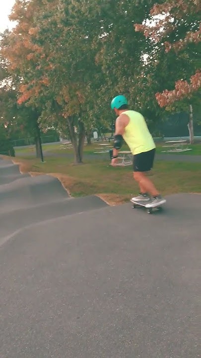 First time on a pumptrack # carver c5# surfskate - YouTube