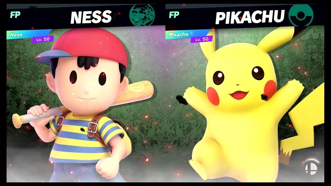 Super Smash Bros Ultimate Amiibo Fights – 9pm Poll Ness vs Pikachu - YouTube