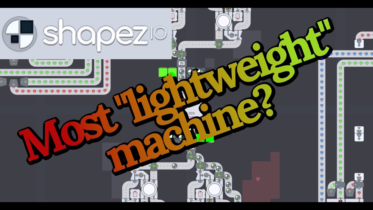 Shapez.io - Fully functional MAM in fewer than 2,000 pieces! - YouTube