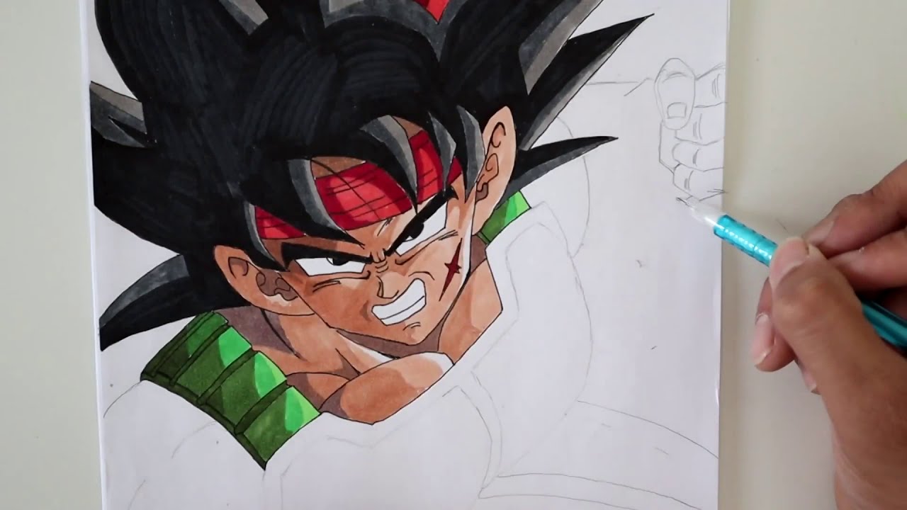 Dragonballz Bardock drawing - YouTube