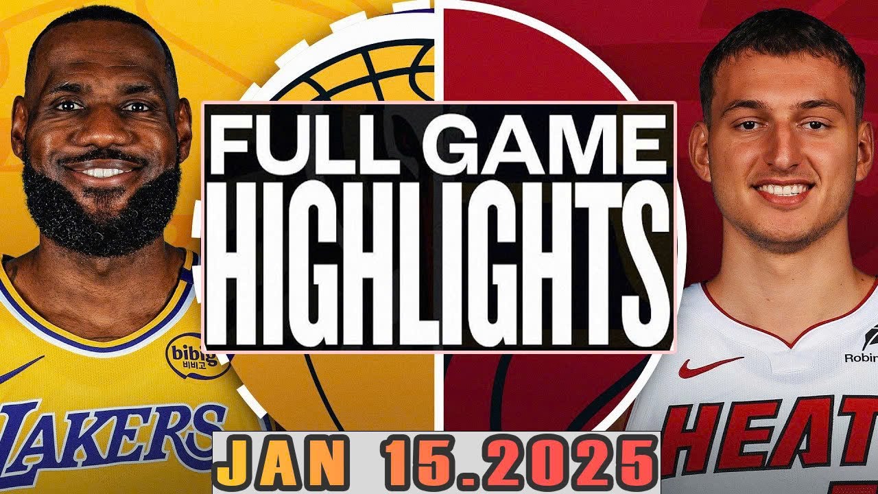 Los Angeles Lakers VS Miami Heat Full Game Highlights Jan 15,2025 NBA ...